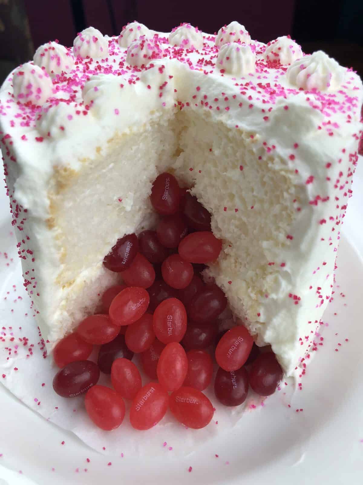 Mini Angel Food Piñata Cake Hack - SueSeaQPI