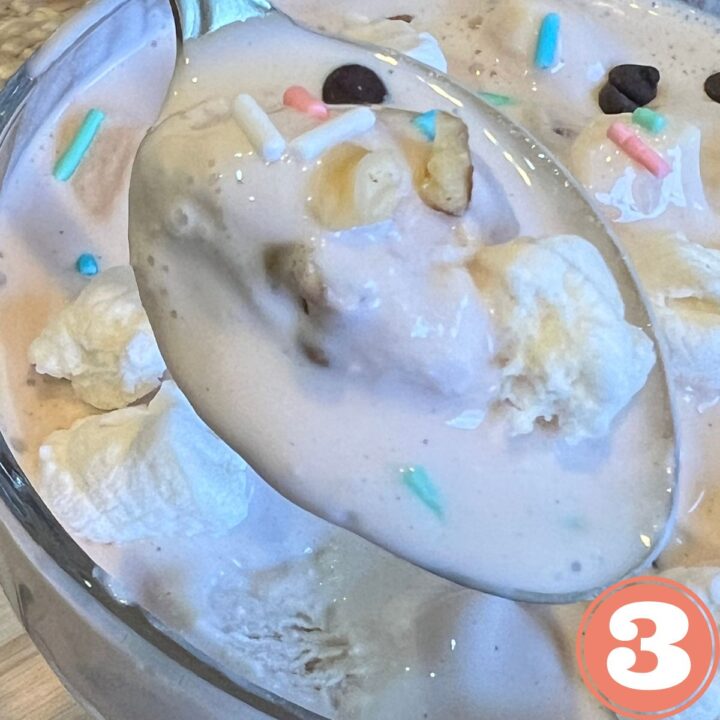 High Protein Rocky Road Ice Cream with Cottage Cheese - SueSeaQPI