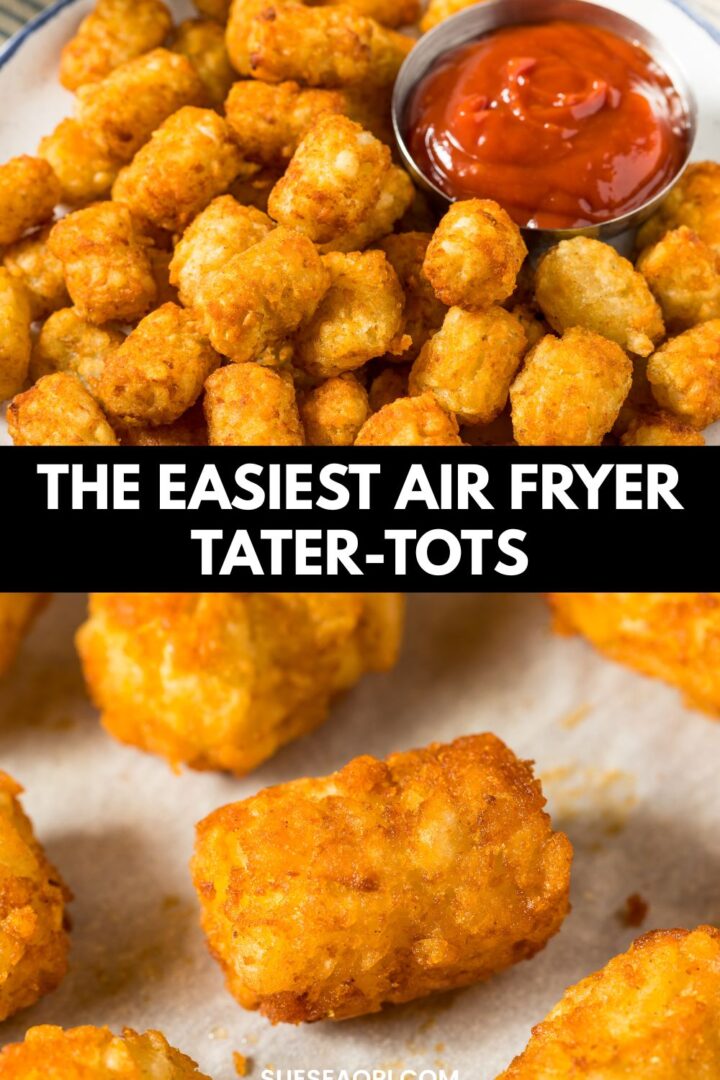 Crispy Air Fryer Taco Tater Tots (Easy Game Day Appetizer!) - SueSeaQPI
