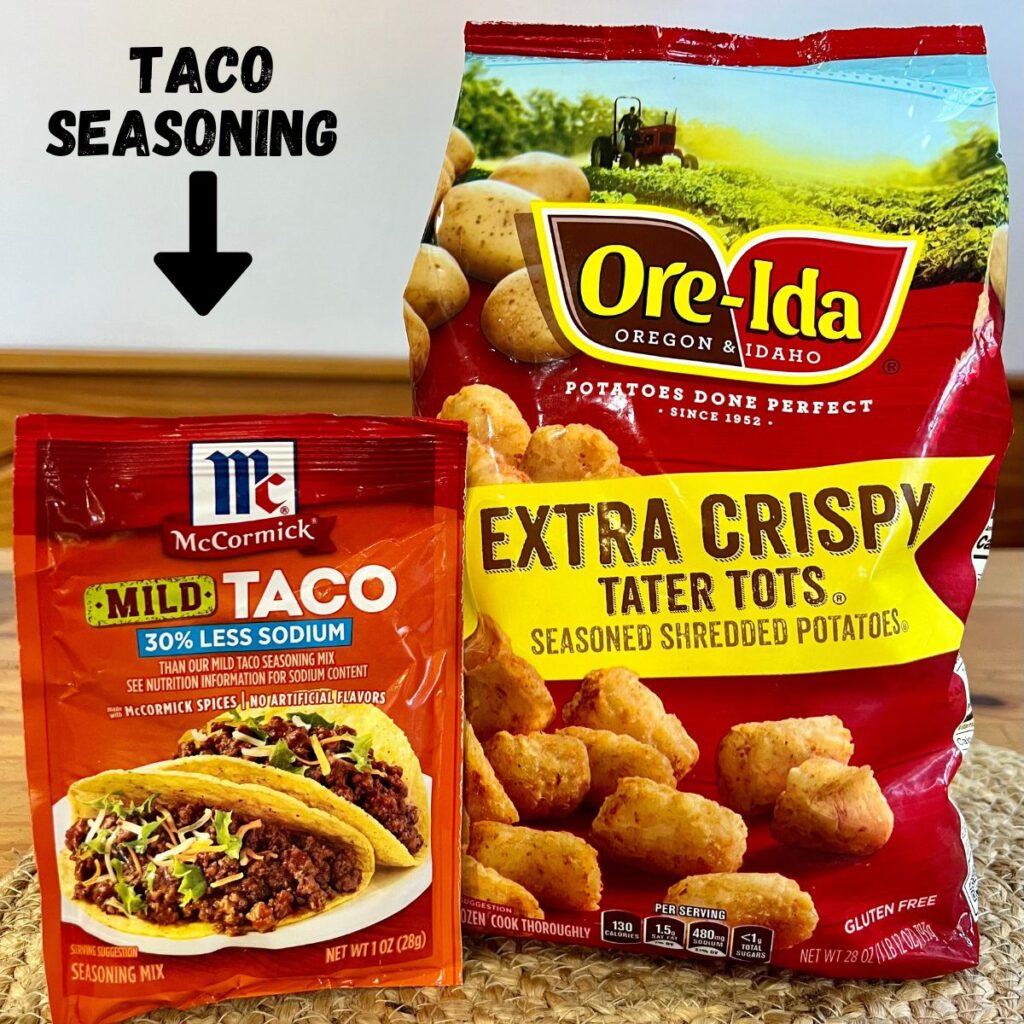 Crispy Air Fryer Taco Tater Tots (Easy Game Day Appetizer!) - SueSeaQPI