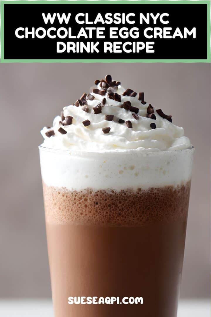 WW Classic NYC Chocolate Egg Cream Drink Recipe - SueSeaQPI