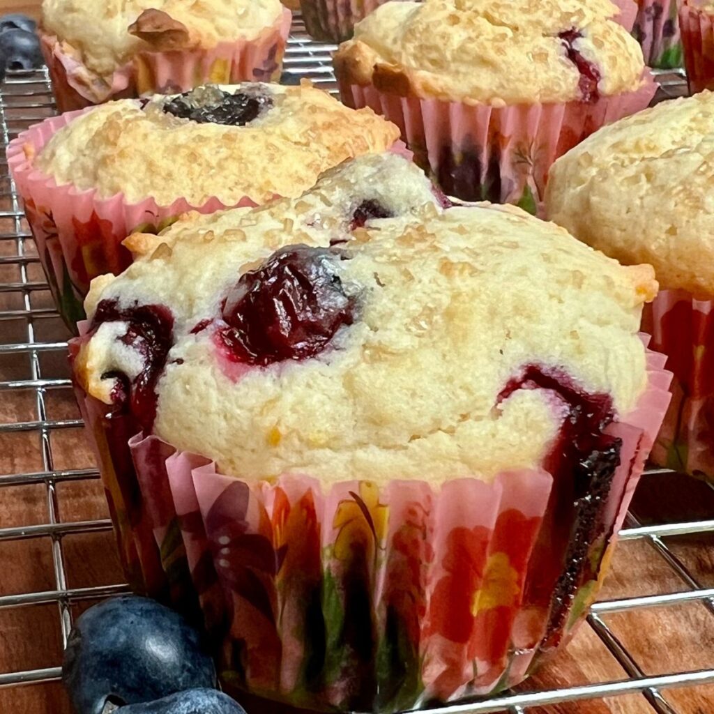 Healthy Lemon Blueberry Ricotta Muffins Recipe - SueSeaQPI