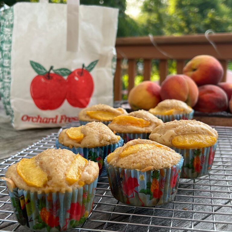 The Best Fresh Summer Peach Muffins Recipe | Light & Sweet - SueSeaQPI