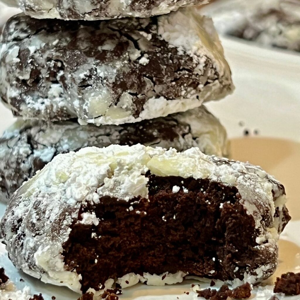 The Best Double Chocolate Crinkle Cookie Recipe - SueSeaQPI